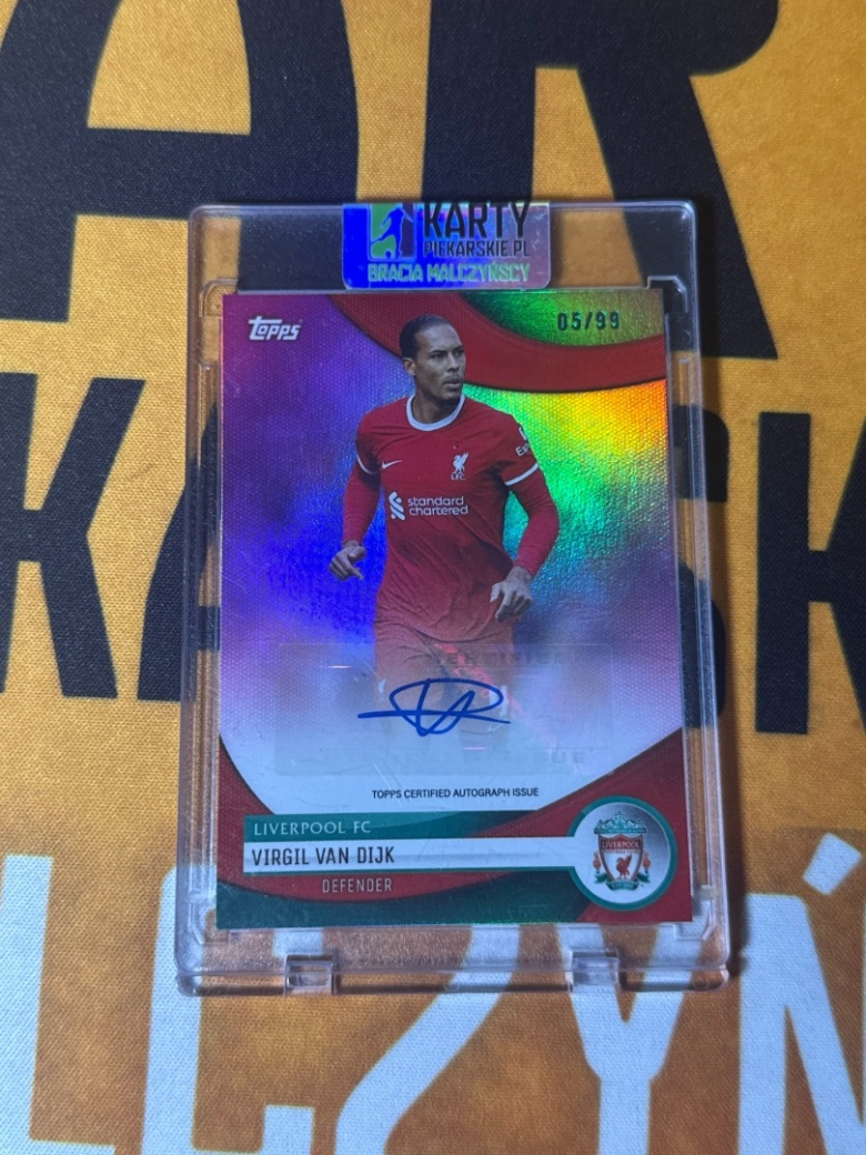 Virgil Van Dijk Auto /99 - Liverpool Team Set 2023-24 > Karty ...